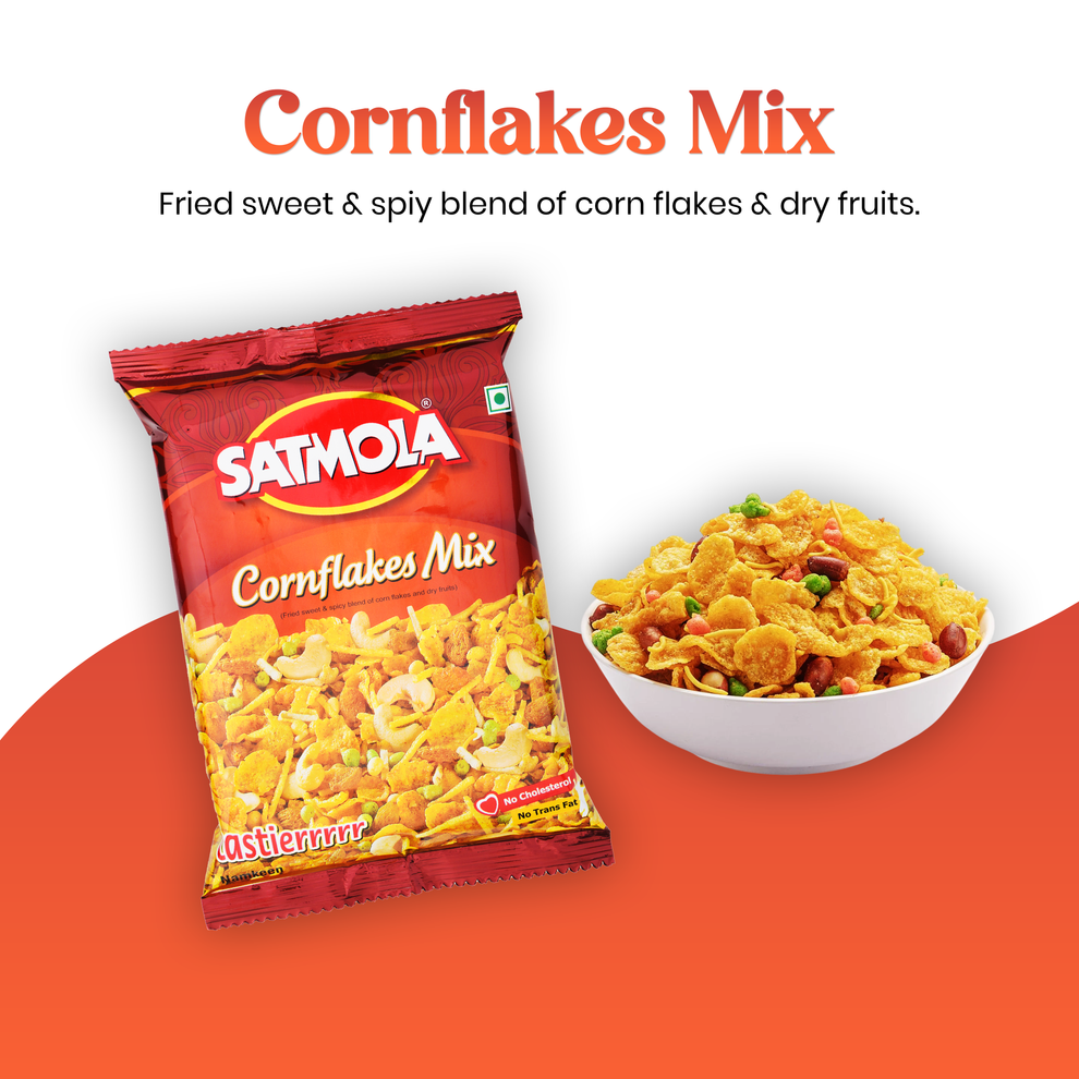 Satmola Cornflakes Mix – Crunchy & Tangy Snack Anytime – SATMOLA