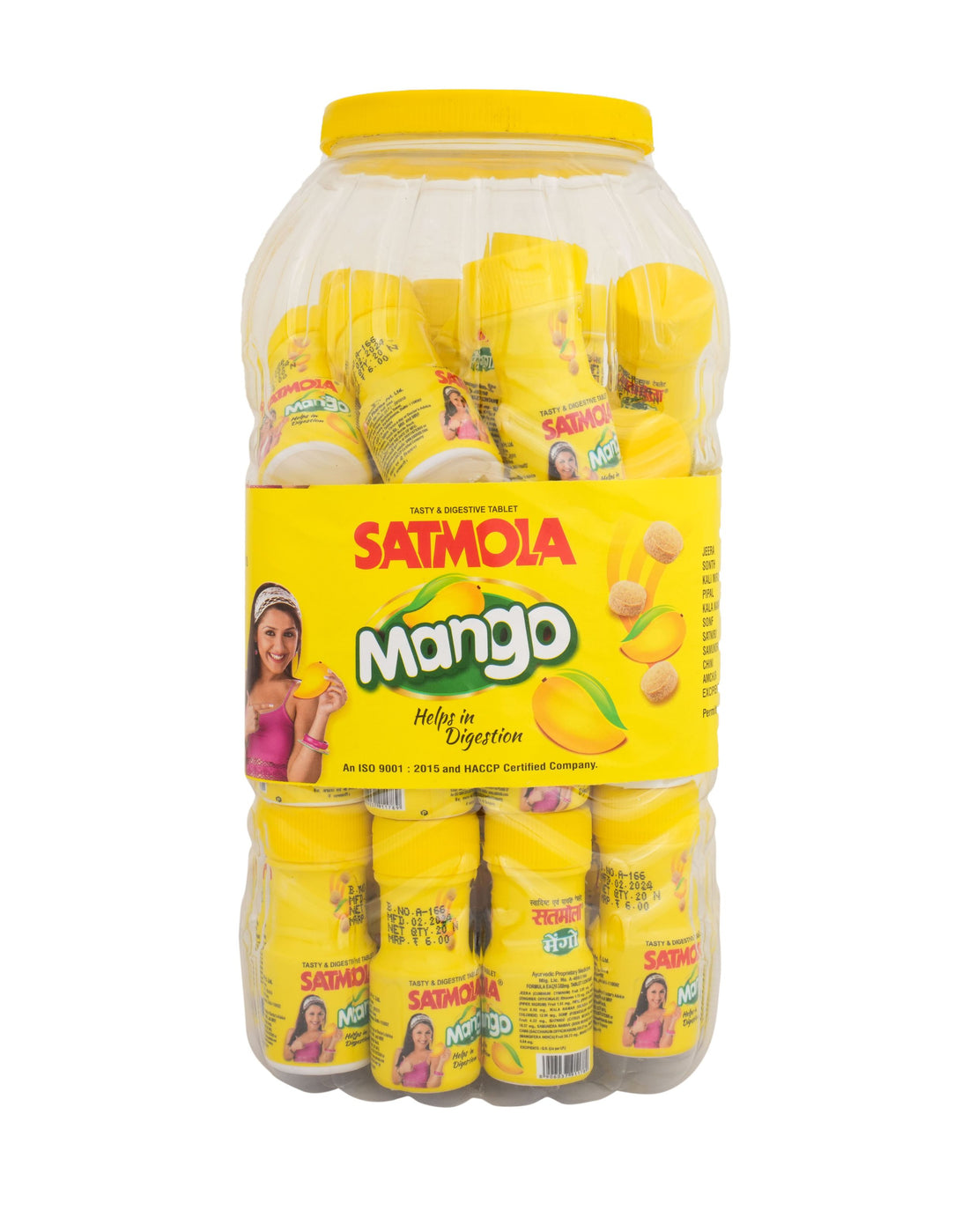 Satmola Mango Flavour Jar (40 bottles)- Refreshingly Delicious Taste ...