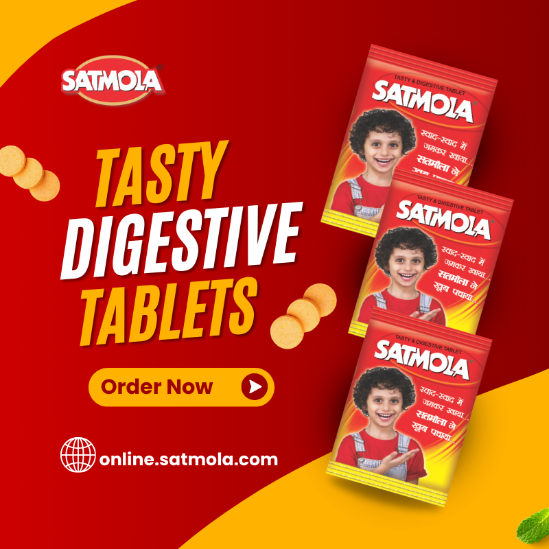Satmola Digestive Tablet Pouch – Combination of Taste & Digestion (Pack ...